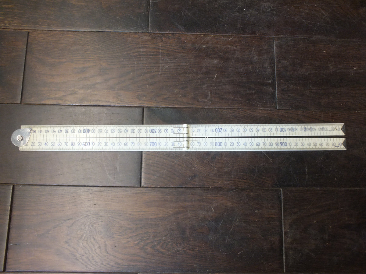 Marples 1 metre plastic folding rule. Metric measurements throughout ...