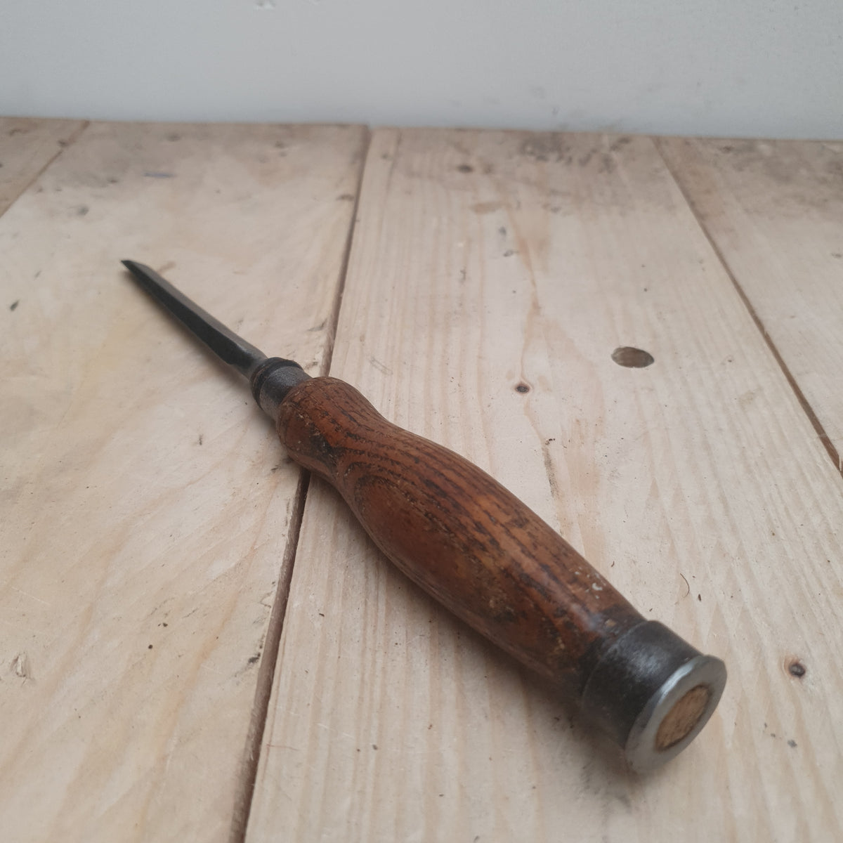 5/16" Vintage Double Ferrule Chisel w Leather Bolster 45814 – The ...