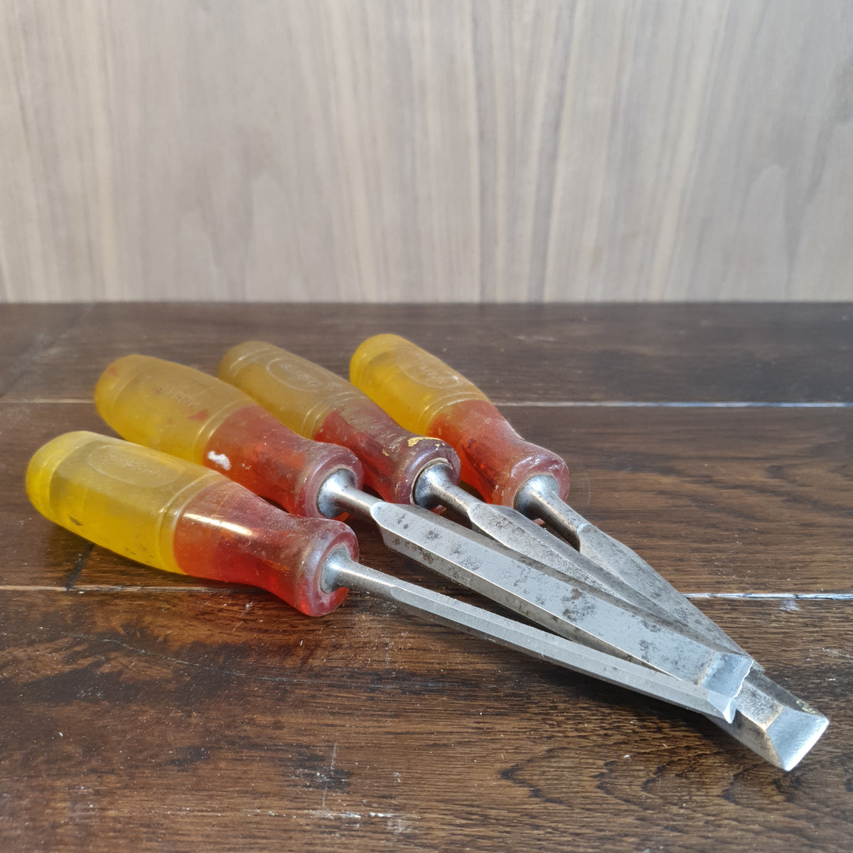 Set of 4 Marples Bevel Chisels w/ Plastic Handles 1/4"- 3/8" 45844 ...