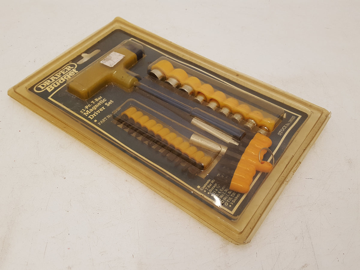 Draper 21 Piece T Bar Magnetic Driver Set w Extra Bits 34523 – The ...