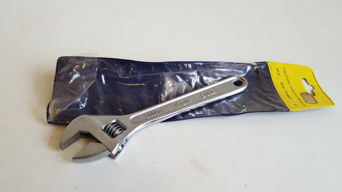 200mm Iron Bull Adjustable Spanner 39334 – The Vintage Tool Shop, The ...