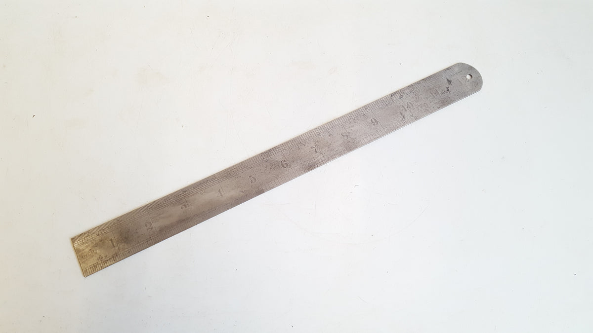 12" Vintage Chesterman No 4030 Steel Rule 40060 – The Vintage Tool Shop ...