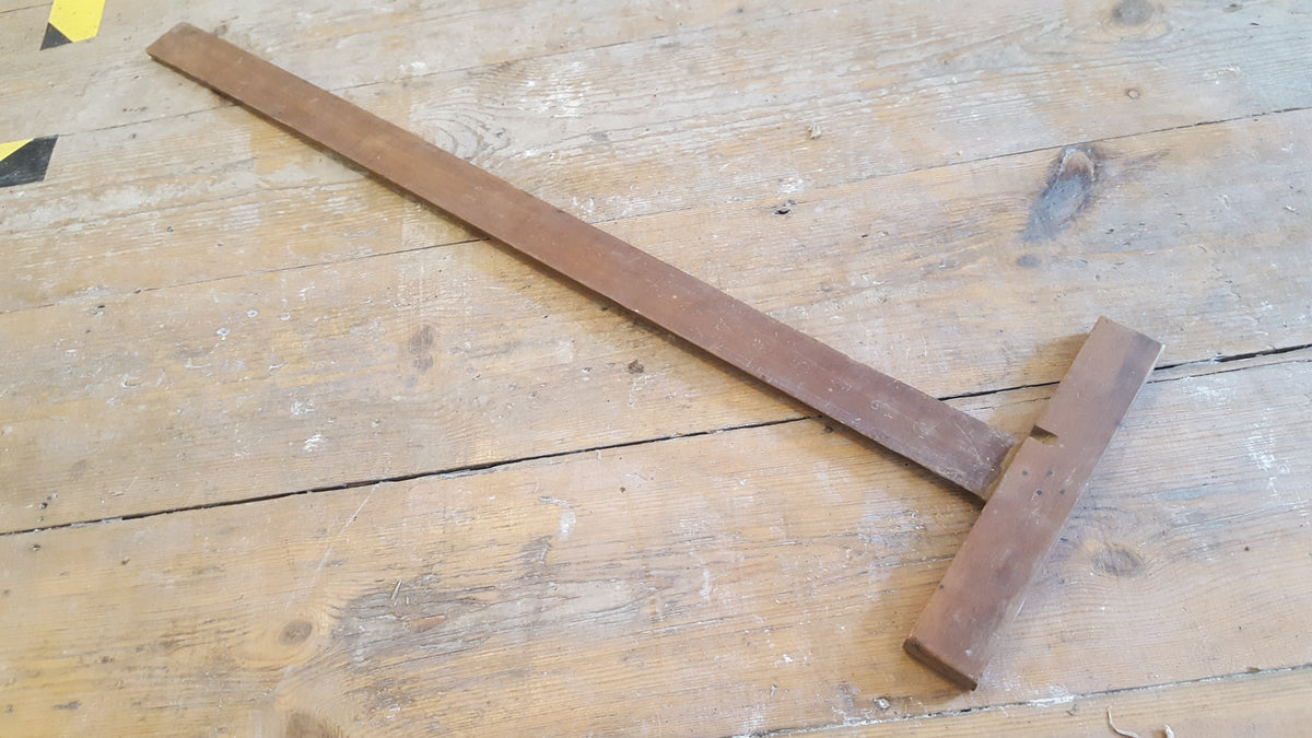 Very Nice 28" Vintage Wooden T Square w Markings 40015 – The Vintage ...