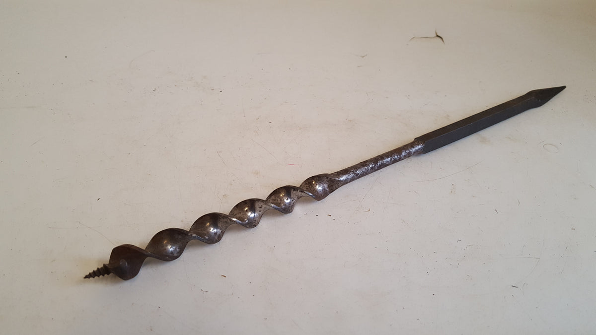 Very Nice 7/8" Vintage Marples Auger Drill Bit w Handle 43263 – The ...