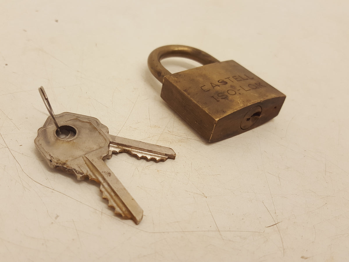 Small Castell ISO LOK Padlock 33242 – The Vintage Tool Shop, The ...